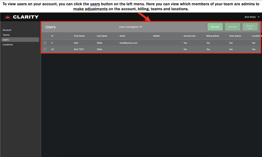 Clarity Tutorials – BAM Weather